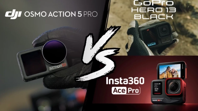 Pertarungan Kamera Aksi Terbaik: Insta360 Ace Pro 2 vs DJI Action 5 Pro vs GoPro Hero 13 Black